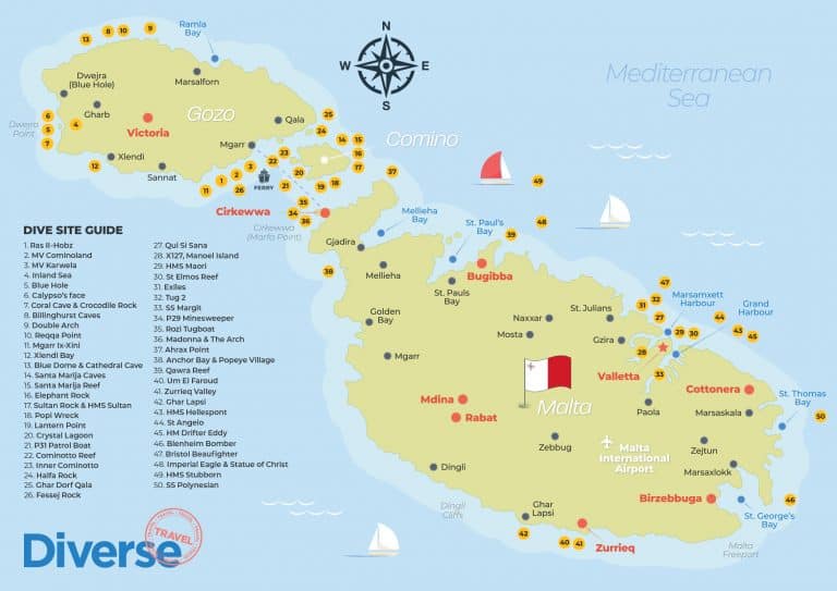 Malta Diving Holidays | Malta & Gozo | Diverse Travel | UK